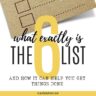 How The 6 List Method Will Help You Get More Done Every Day