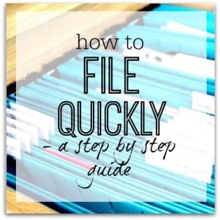 How To File Quickly - A Step By Step Filing Guide