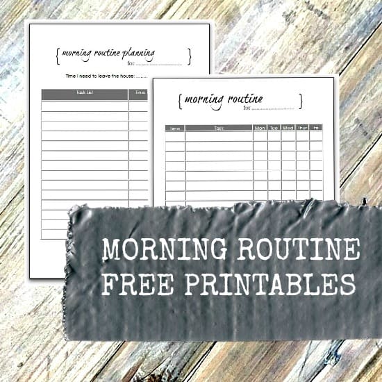 Morning Routine Planning And Checklist Printables - Get Your Morning ...