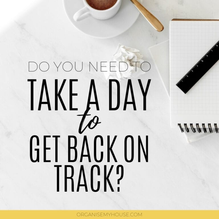Do You Need To Take A Day To Get Back On Track? Here's How