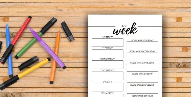 Free Printable 2 Week Calendar - Plan A Fortnight With Ease!