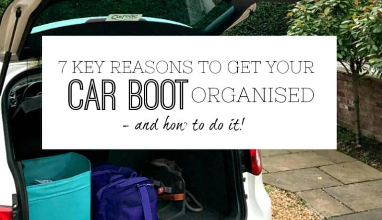7 Key reasons to get your car boot organised - and how to do it!
