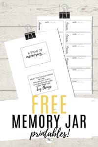 How To Create A DIY Memory Jar (Step By Step + Printables)