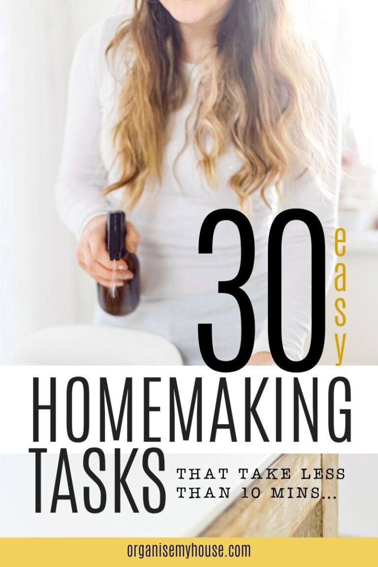 30 Easy Homemaking Tasks You Can Finish In Under 10 Minutes
