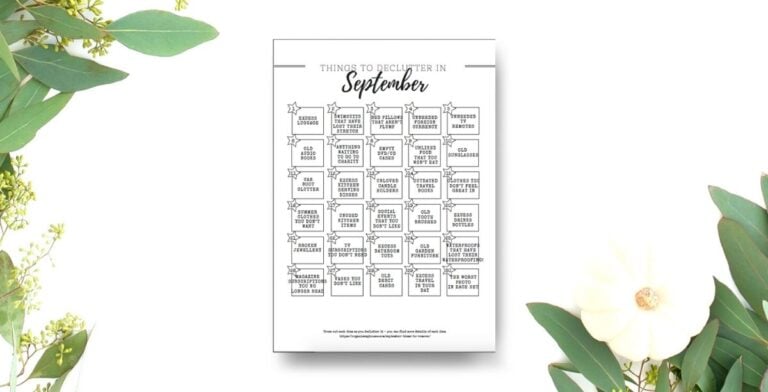 40 Brilliant Things To Declutter In Lent [Free Printable]