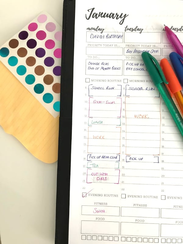 2020 Planner Diary Page ⋆ Organise My House