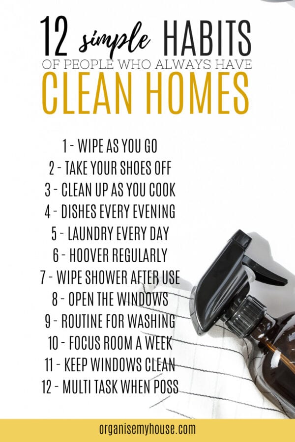 12 Simple Clean Home Habits To Copy From Those Who Know!