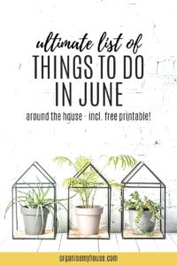 List Of Homemaking Things To Do In June [Free Printable]