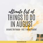 Ultimate List Of Things To Do In August - Free Printable