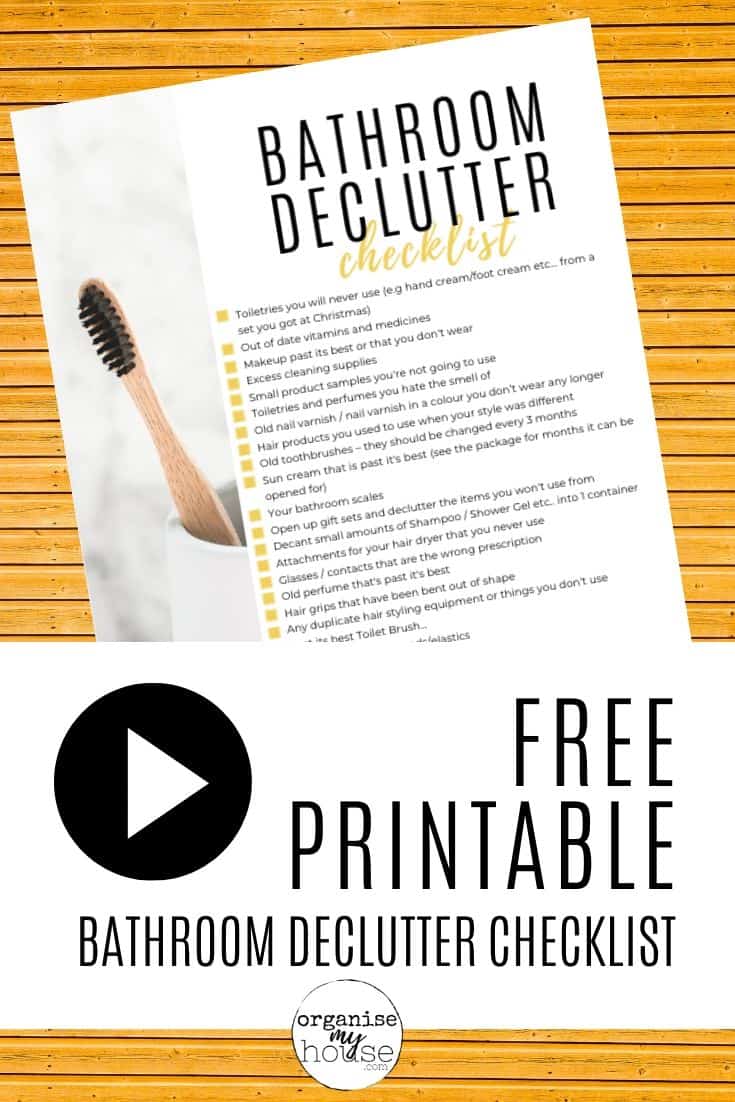31 Easy Things To Declutter From Your Bathroom [Incl. Free Printable]