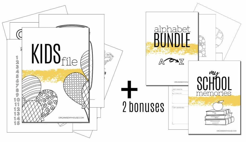 The Kids File - Ultimate Set Of Fun Kids Planner Pages