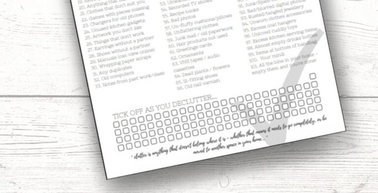 40 Brilliant Things To Declutter In Lent [Free Printable]