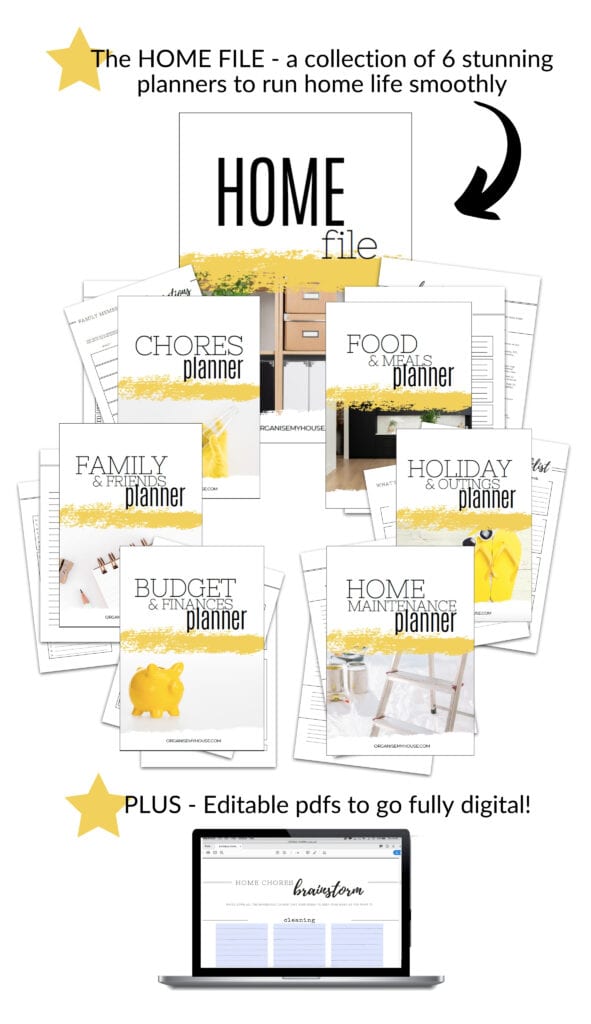 Home Management Binder - Home File - Contents ⋆ Organise My House