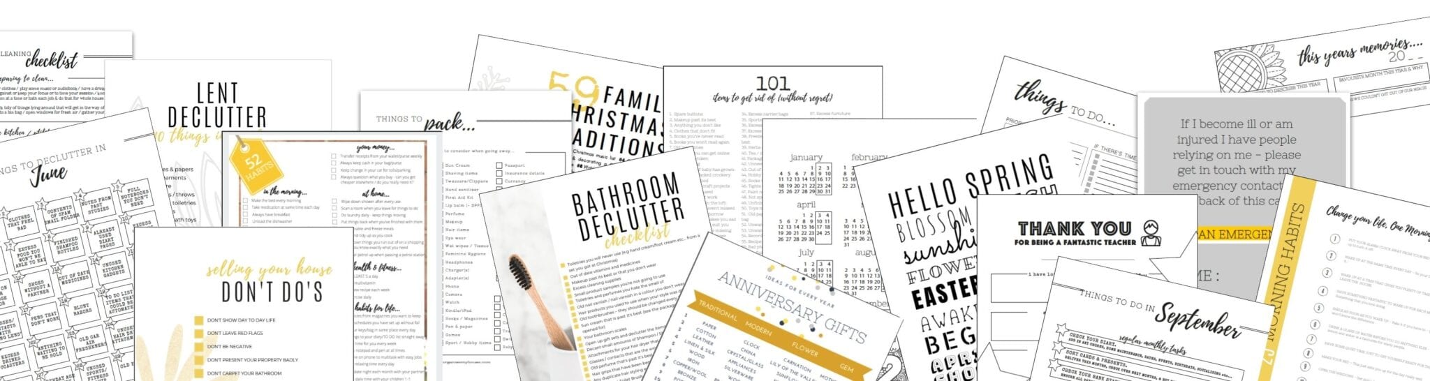 Free Printables Library - 100+ Templates You Can Use Now!