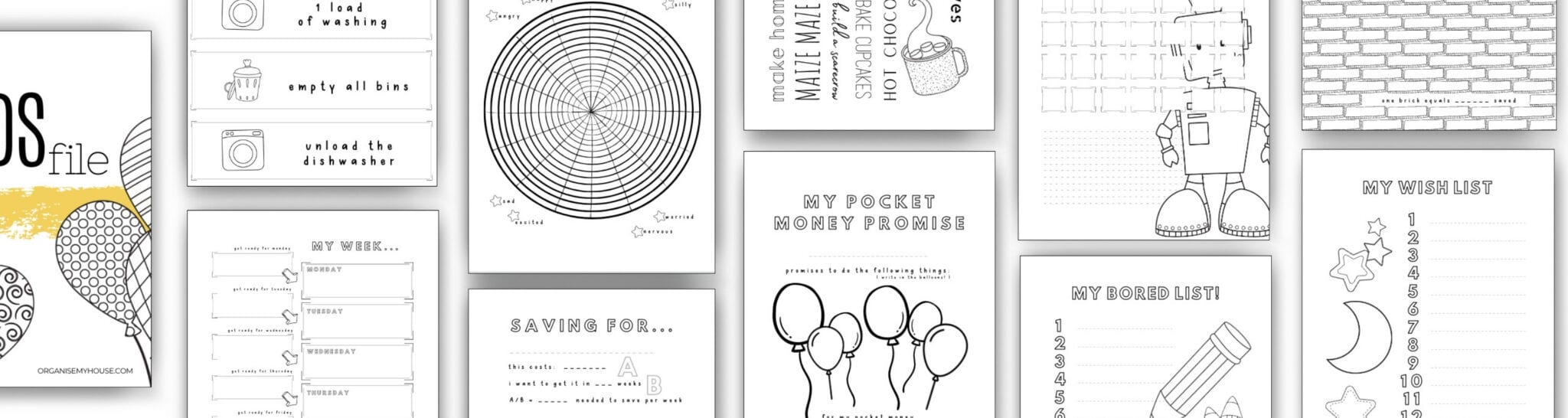 The Kids File - Ultimate Set Of Fun Kids Planner Pages