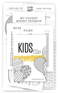 The Kids File - Ultimate Set Of Fun Kids Planner Pages