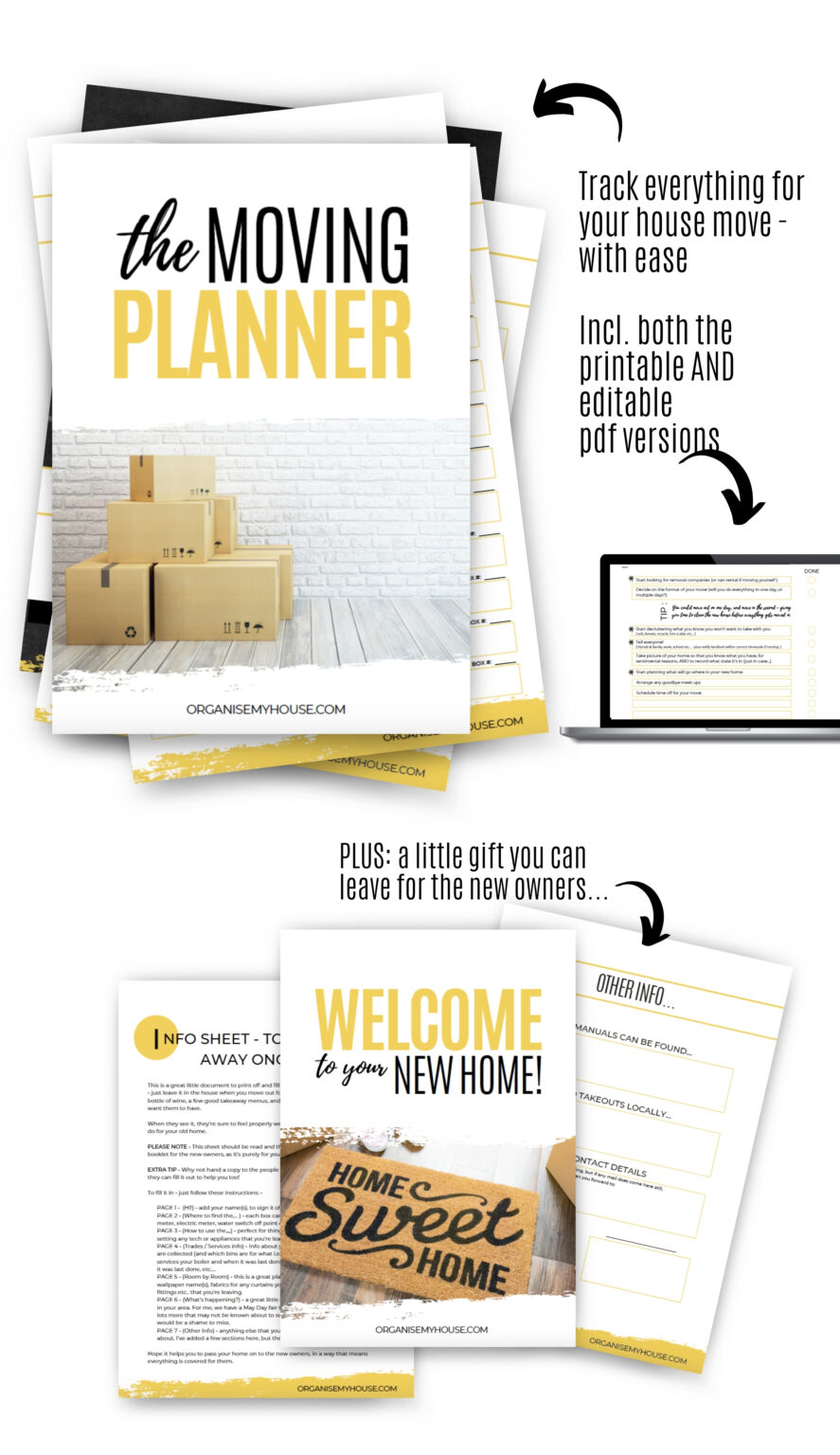 The Moving Planner - Make Your House Move Stress Free!