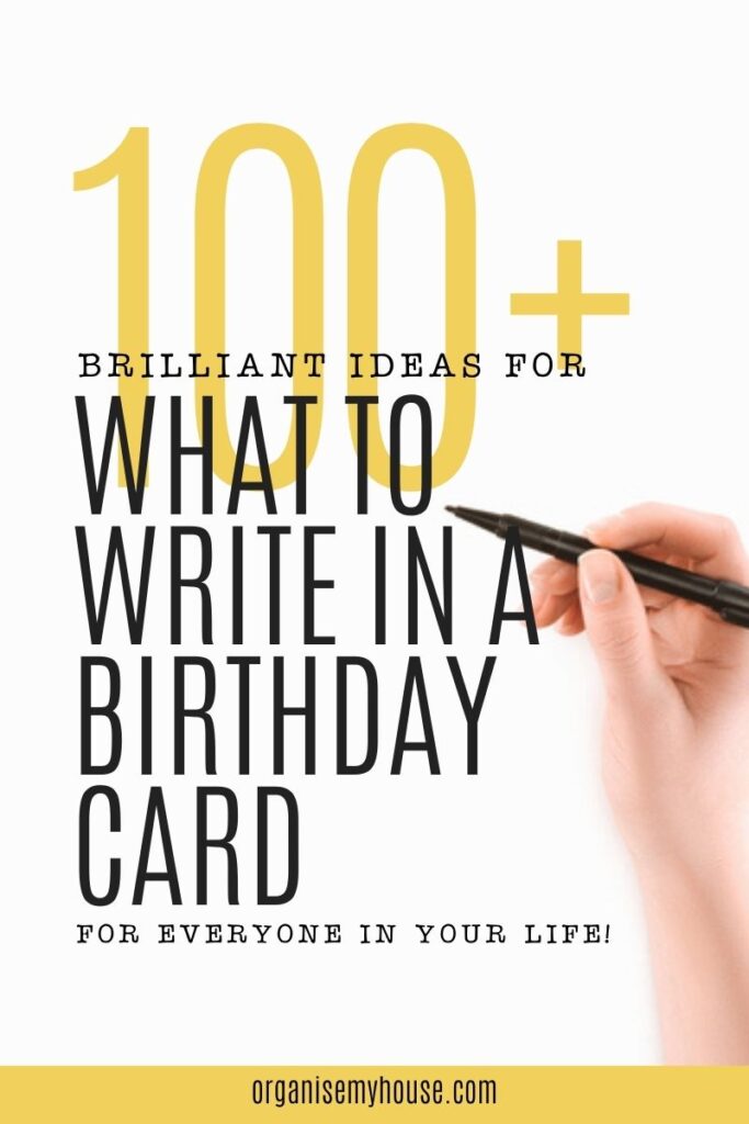 What To Write In A Birthday Card 100 Ideas For Everyone 