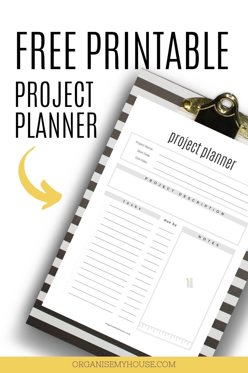 Handy Free Project Planner Printable - Track Every Stage