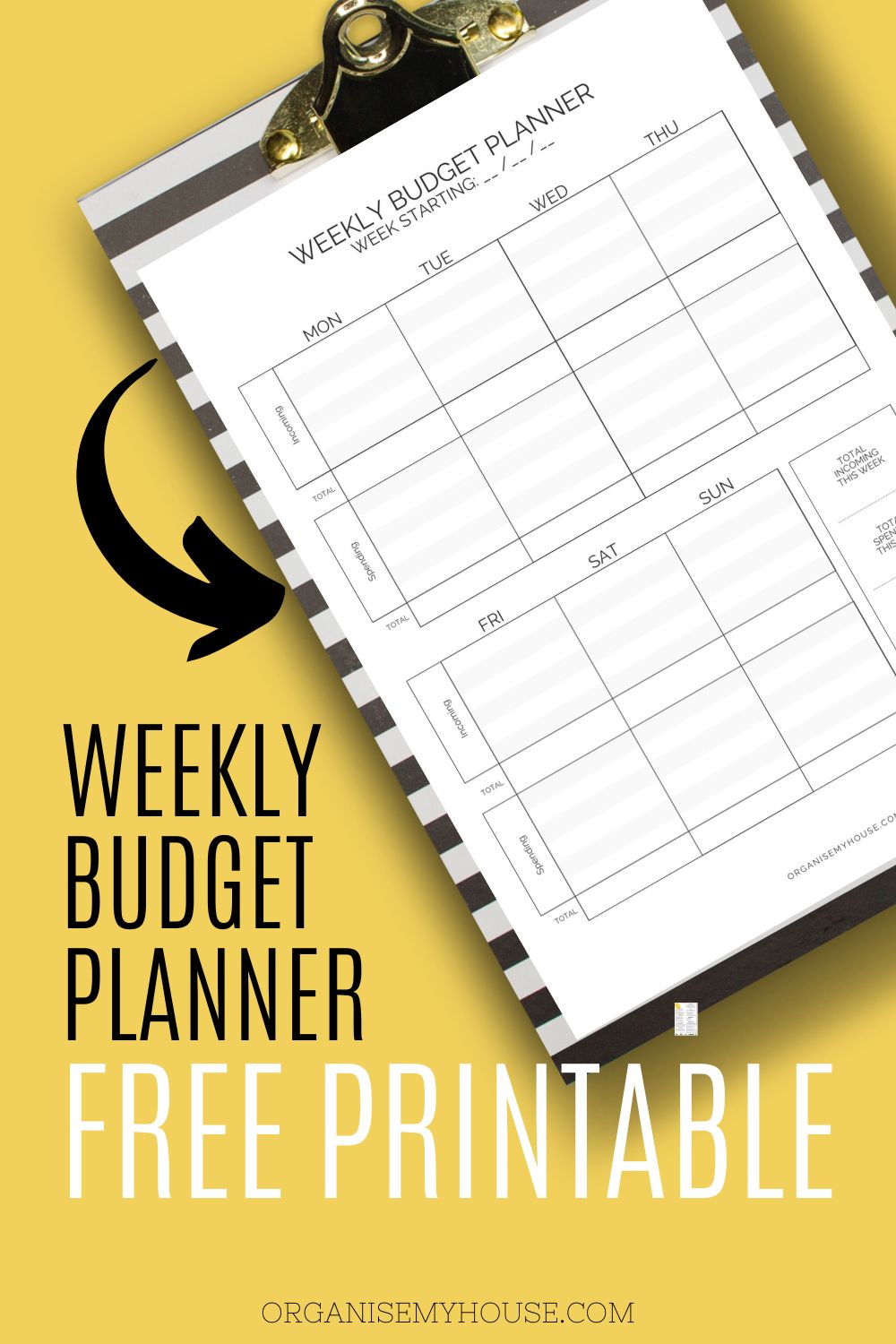 Free Weekly Budget Template Printable Pdf (A4 And Letter)