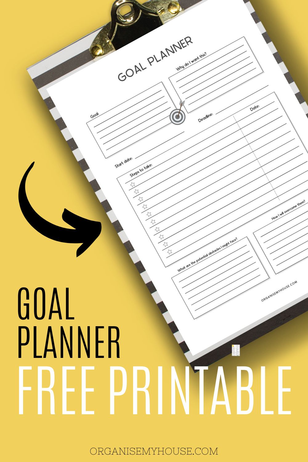Free Printable Goal Chart (Easily Track Every Step)