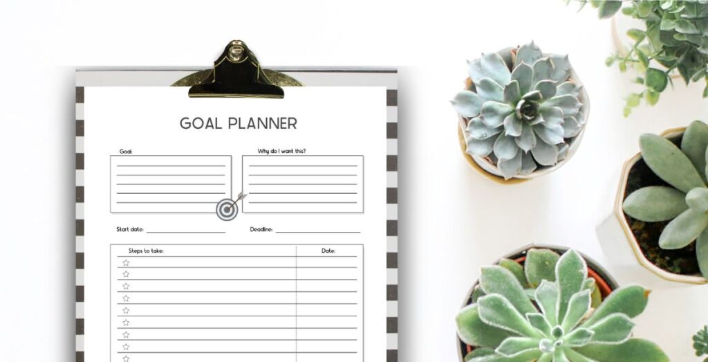 Free Printable Goal Chart (Easily Track Every Step)
