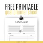 Free Printable Goal Chart (Easily Track Every Step)