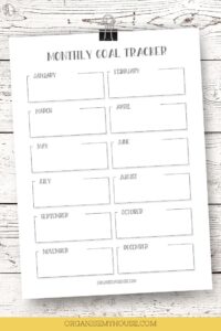 Free Monthly Goal Tracker Printable To Plan Out Your Goals