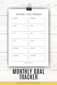 Free Monthly Goal Tracker Printable To Plan Out Your Goals