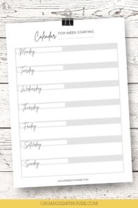 Free Weekly Printable Calendar Template You'll Love To Use