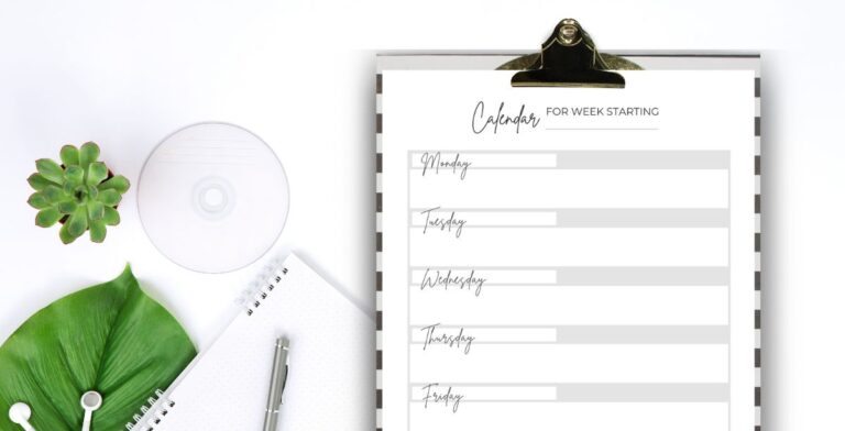 Free Printable 2 Week Calendar - Plan A Fortnight With Ease!