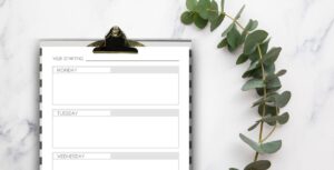 Useful 2 Page Per Week Planner Printable (A4 And Letter)