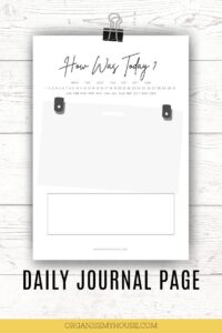 Stylish Black And White Printable Daily Journal You'll Love!