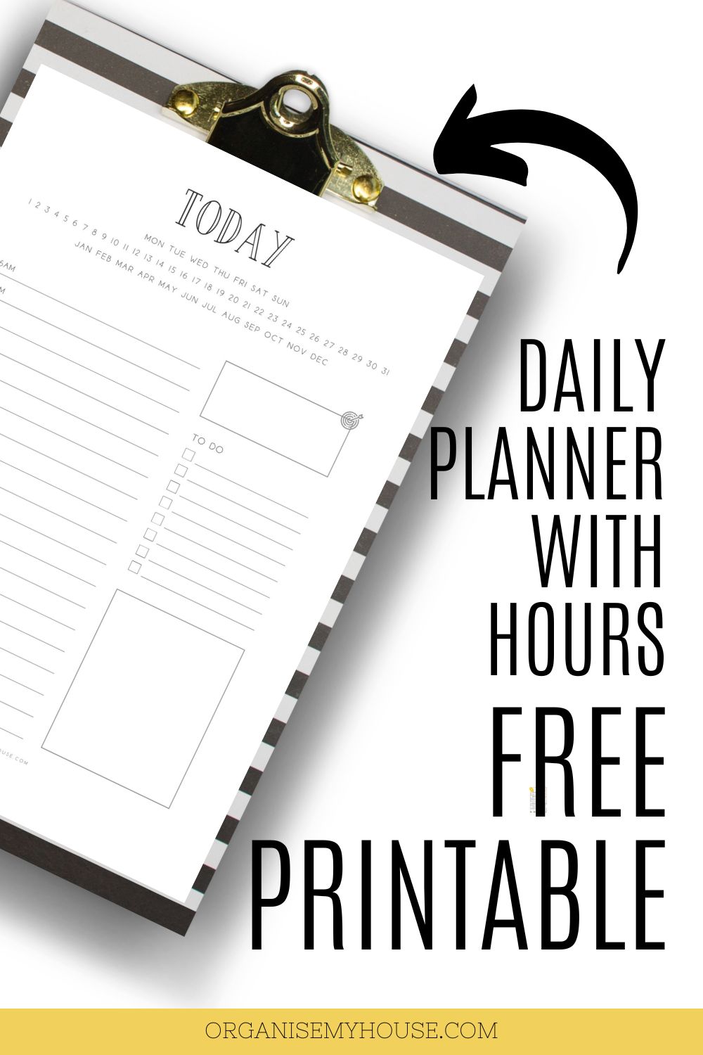 Free Printable Day Planner With Hours To Track Your Schedule
