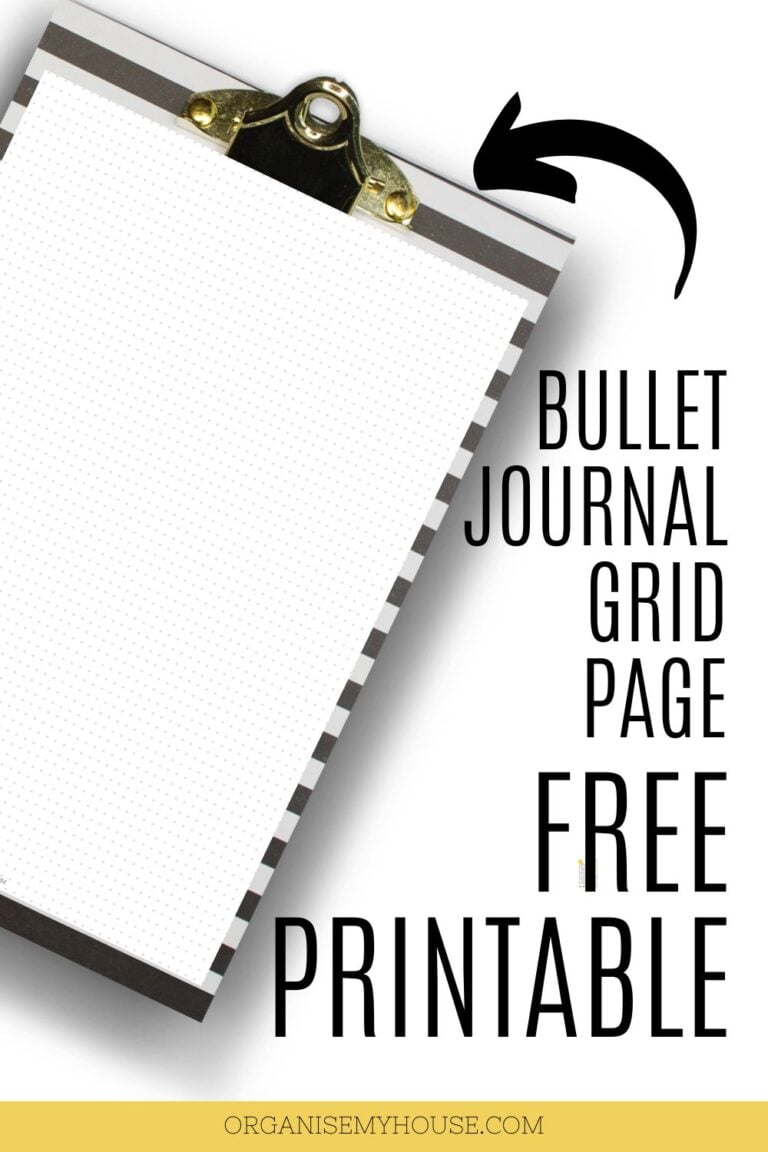 Free Full Page Bullet Journal Paper Printable - Dot Grid