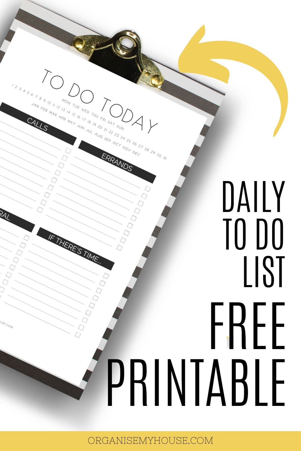Handy Daily To Do List Planner Printable Free To Download