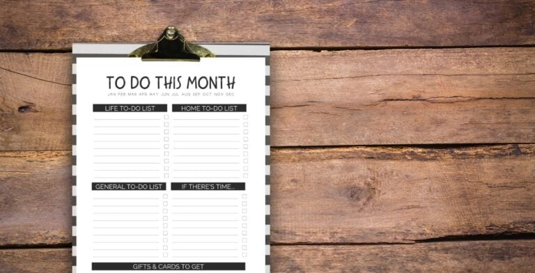 Get Things Done With This Free Monthly To Do List Template