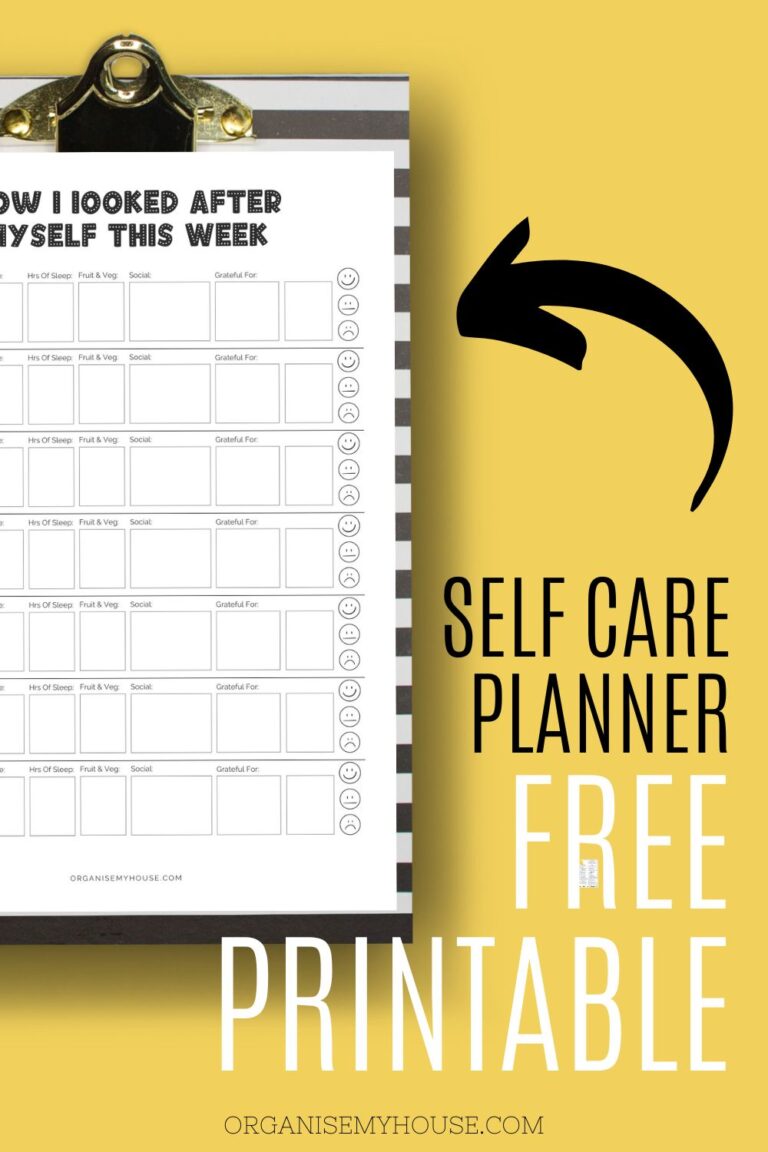 Free Printable Self Care Planner - Look After Yourself Well!