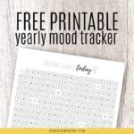 Free Printable Mood Chart - Track Your Feelings This Year!