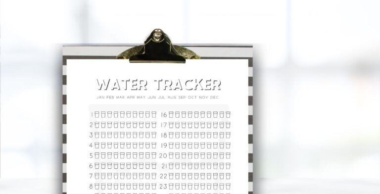 Free Monthly Water Tracker Printable Sheet (A4 And Letter)