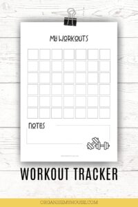 Free Workout Planner Printable - Easily Track What To Do