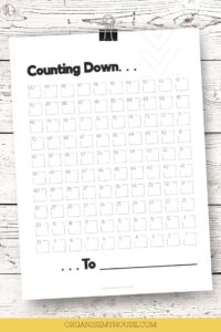 Free 100 To 1 Countdown Calendar Printable (A4 And Letter)