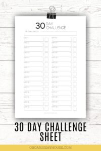 Free Printable 30 Day Challenge Calendar Pdf (A4 And Letter)