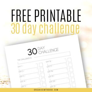 Free Printable 30 Day Challenge Calendar Pdf (A4 And Letter)