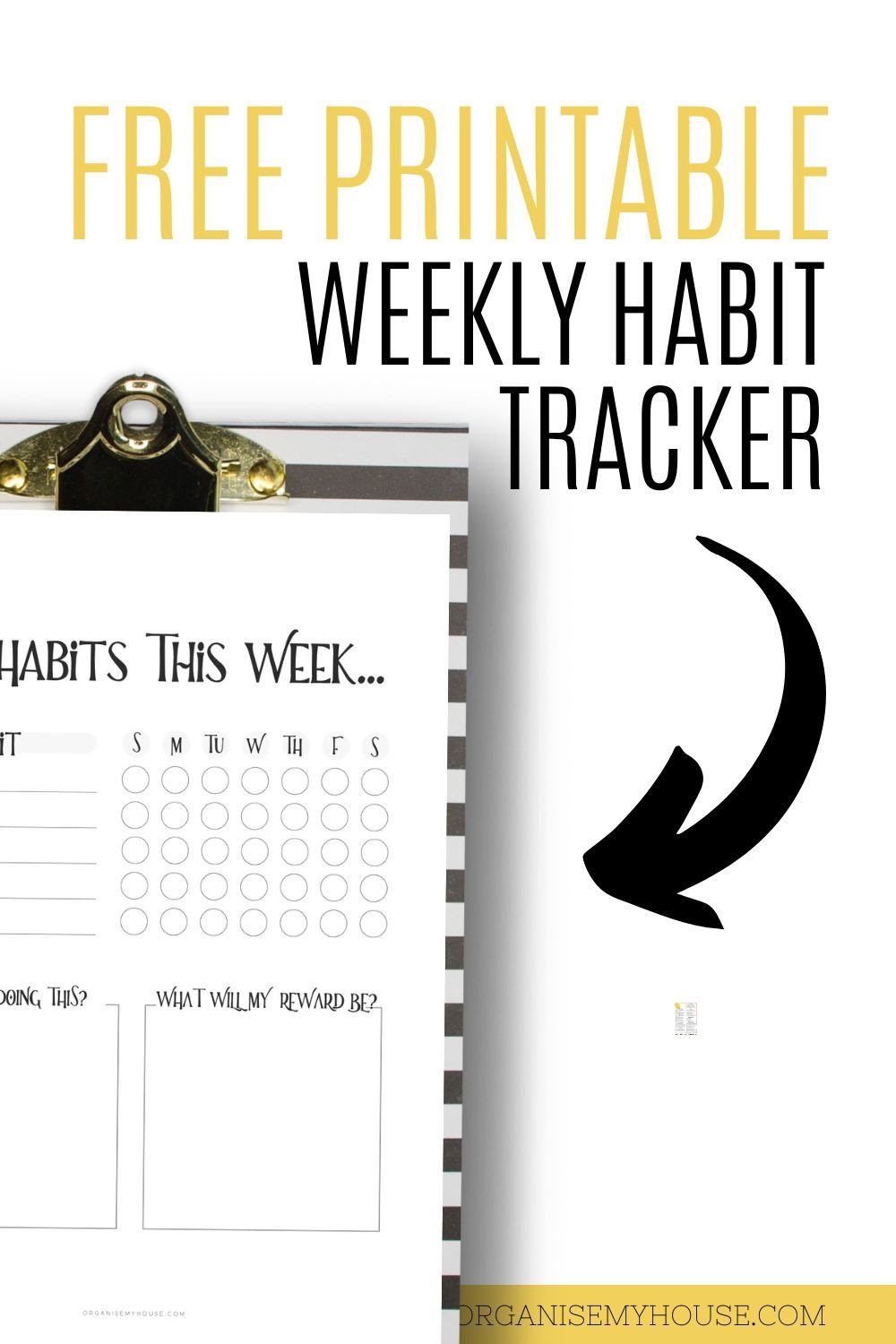 Free Printable Weekly Habit Tracker Template (A4 And Letter) Free Printable Weekly Habit Tracker Template (A4 And Letter)