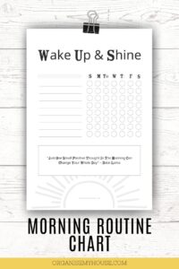 Free Printable Morning Routine Chart (A4 / Letter Sized PDF)