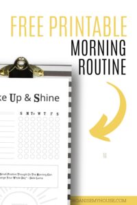 Free Printable Morning Routine Chart (A4 / Letter Sized PDF)