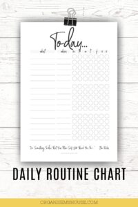 Free Printable Daily Routine Chart For Adults (A4 / Letter)