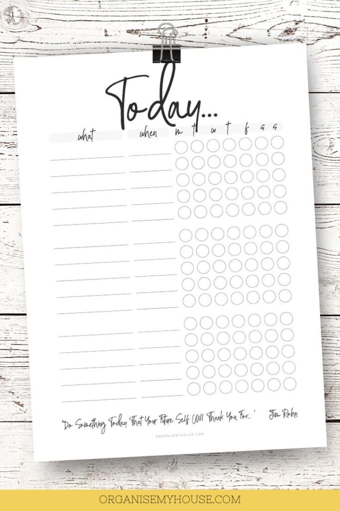 Free Printable Daily Routine Chart For Adults A4 Letter 