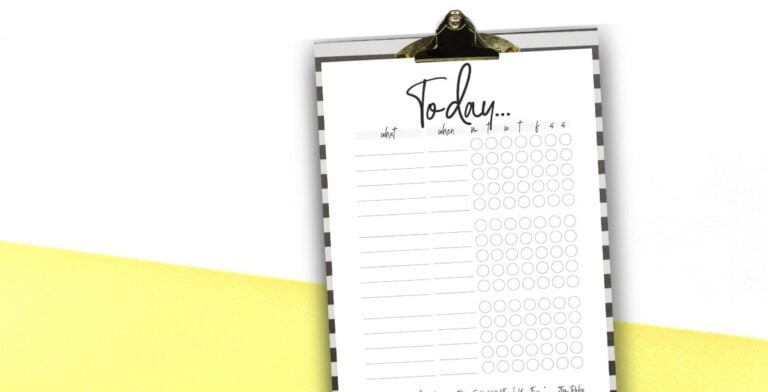 Free Printable Morning Routine Chart (A4 / Letter Sized PDF)